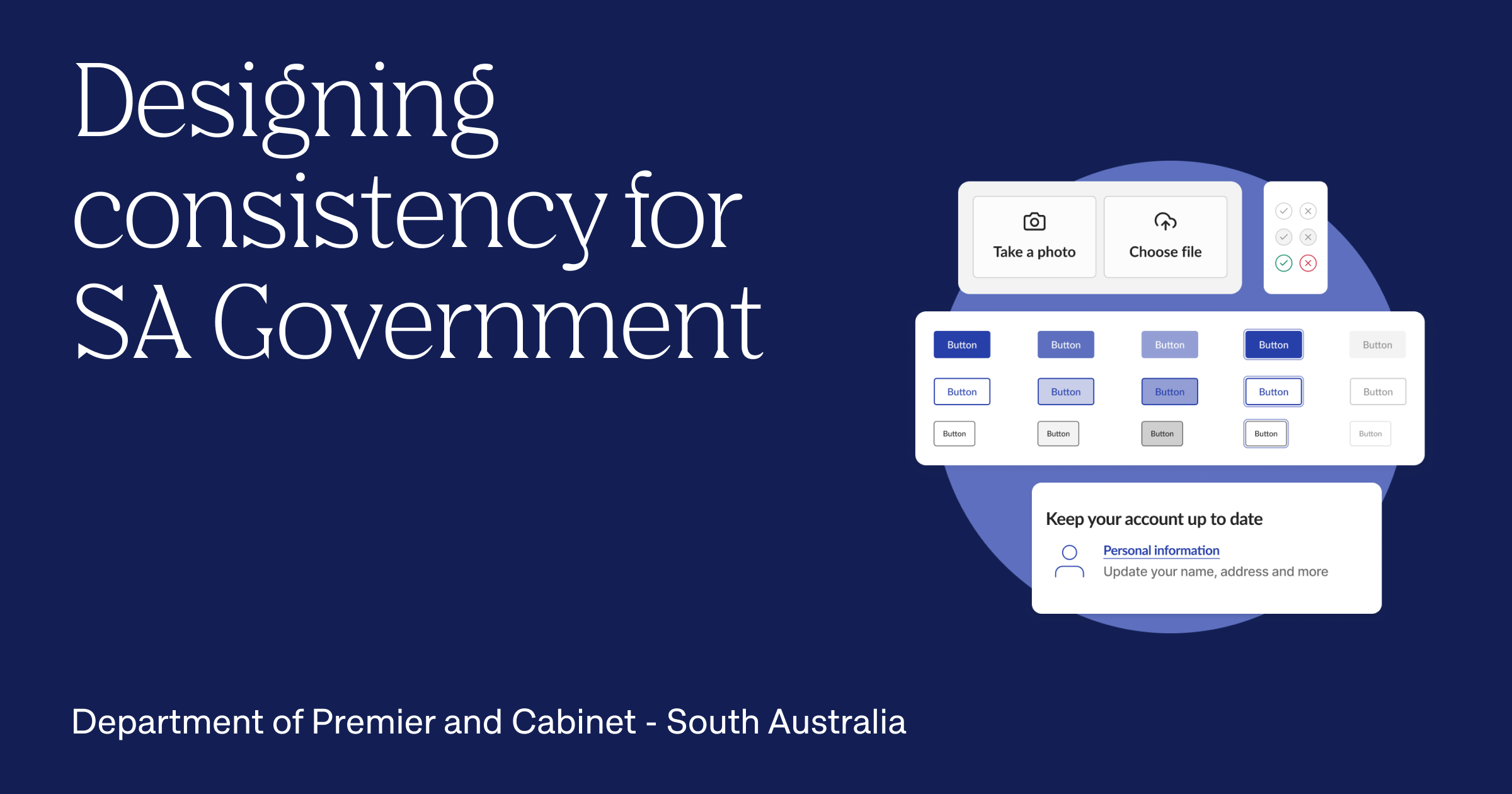 Department of the Premier and Cabinet SA: A unified design system