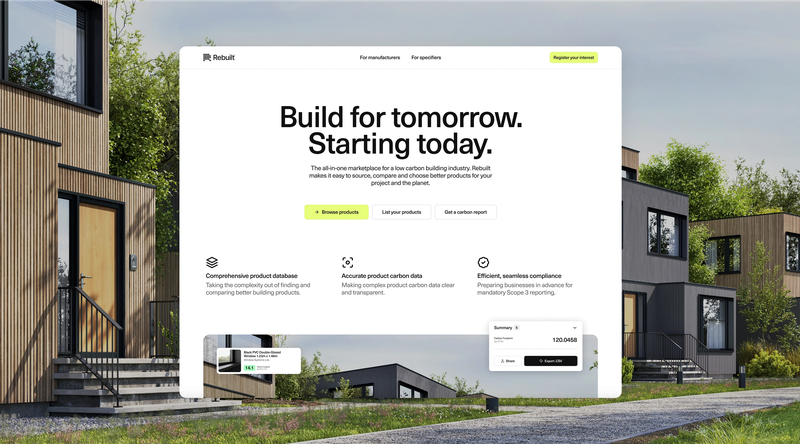 Rebuild tomorrow, starting today