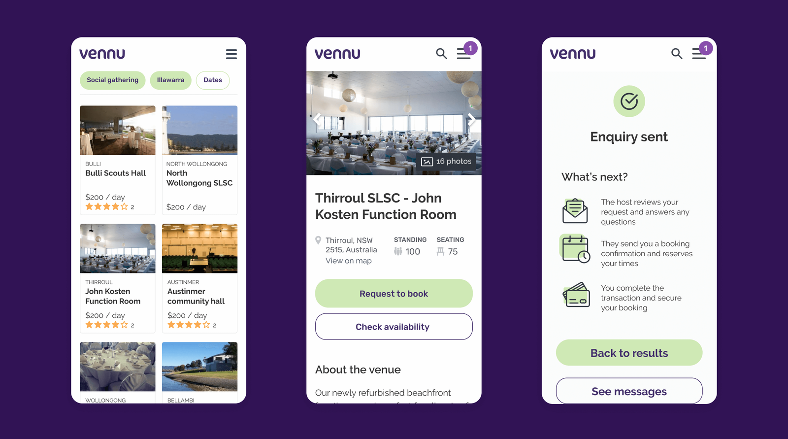 Vennu: A digital destination for community spaces | Pollen Digital