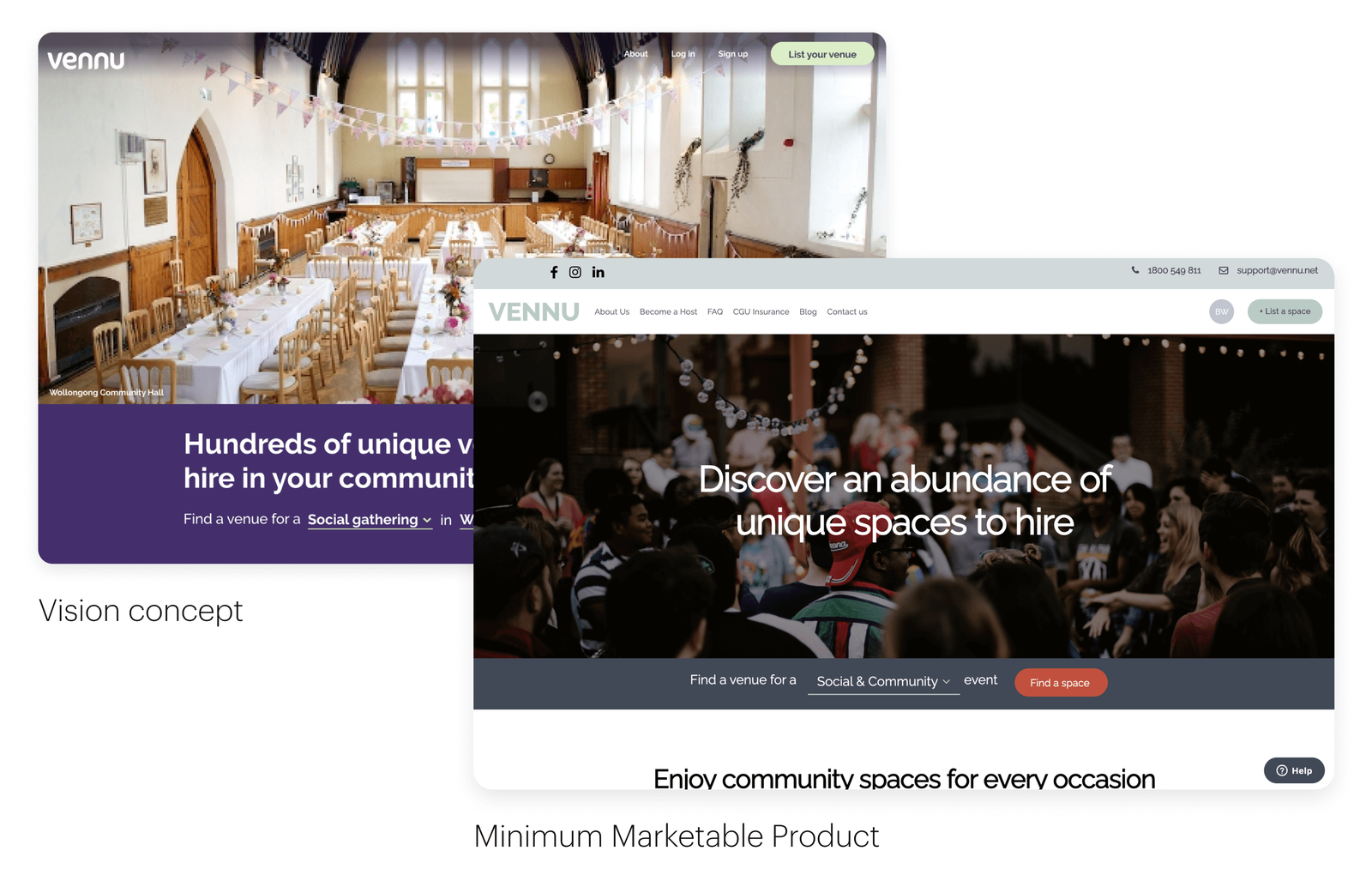 Vennu: A digital destination for community spaces | Pollen Digital